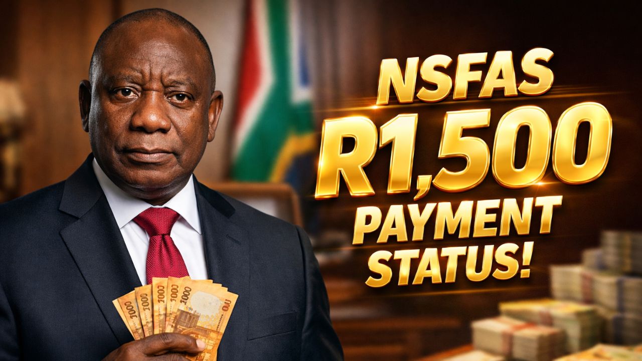 NSFAS January 2026 Payment: Log in now to check R1,500 disbursement ...