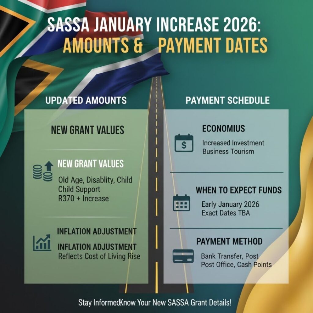 SASSA January increase explained: Updated amounts what you will receive ...